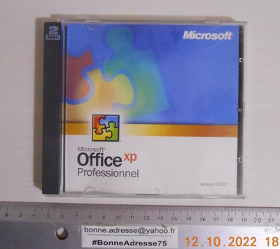 MICROSOFT OFFICE XP Professionnel version 2002 authentique 2 CD ...
