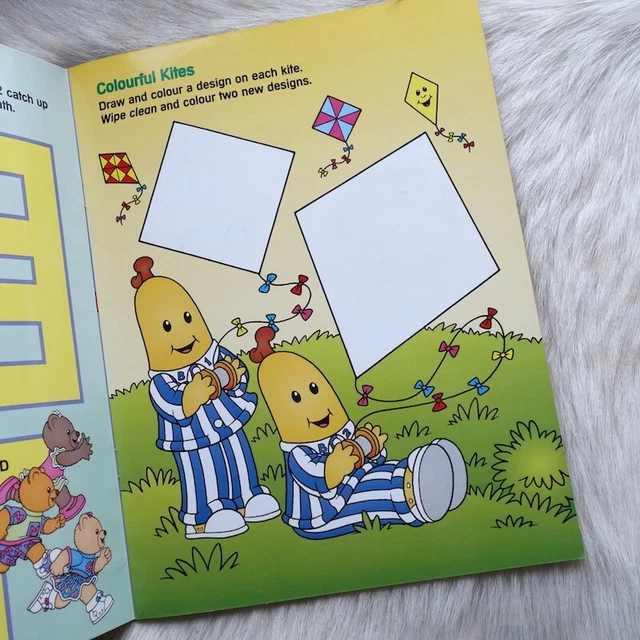 VINTAGE BANANAS IN PYJAMAS Tv Show Book Write and Wipe Funbook Activity ...