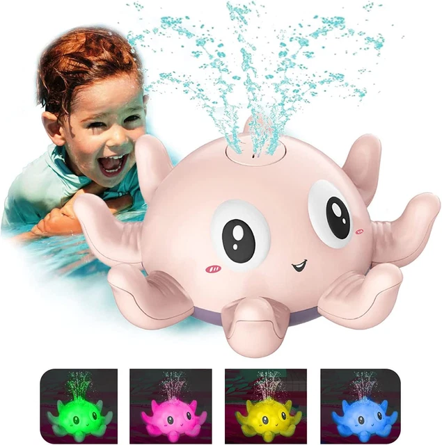 BABY BATH TOYS,OCTOPUS Bath Toys for Toddlers,Light up Bath Toys with ...