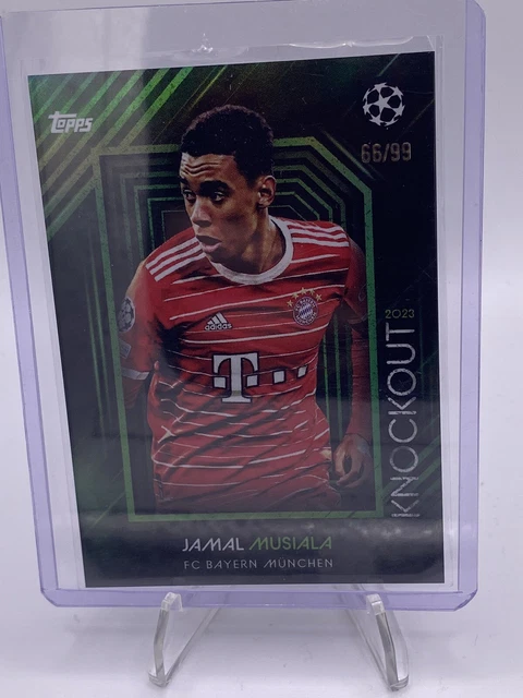 CARTA NUMERATA CALCIO Jamal Musiala Bayern Monaco 66/99 Topps Knockout ...