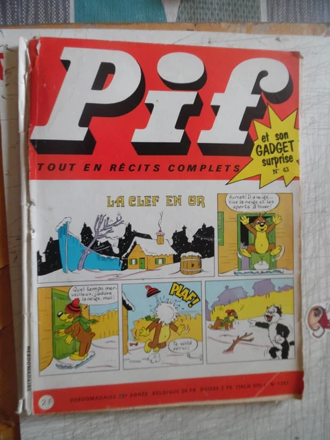 PIF GADGET NO 43-12/1969-Rc Pif-Rahan- Loup Noir + Son Petit Gadget EUR 5,00 - PicClick FR