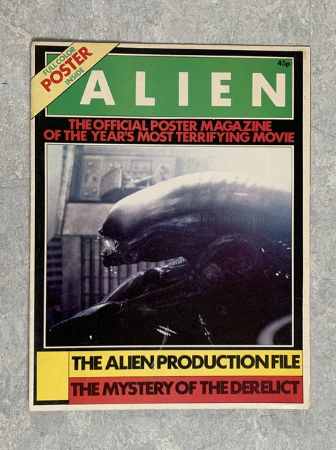 ORIGINAL 1979 ALIEN Official Movie Poster Magazine Ridley Scott ...