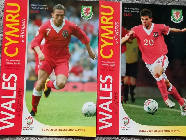 5 WELSH FOOTBALL Programmes In New Condition and One Team Sheet £1.65 ...