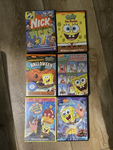 NICKELODEON SPONGEBOB SQUAREPANTS DVD Lot of 6, Sponge Bob Square Pants ...