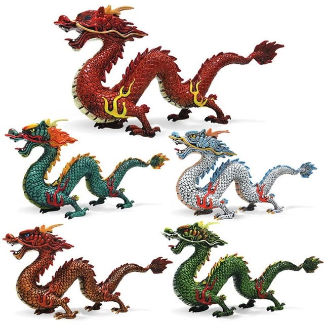 GOOD LUCK FENG Shui Dragon Figurine Chinese Dragon Sculpture Home ...