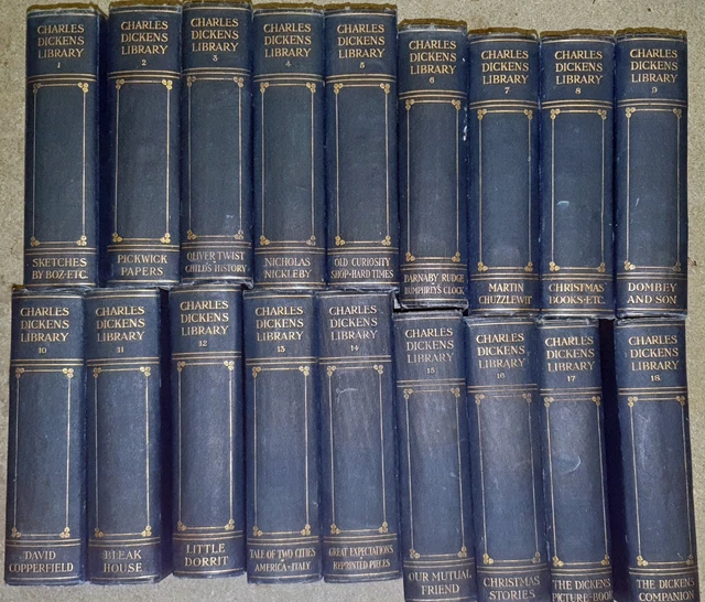 CHARLES DICKENS LIBRARY Full set: 18 volumes. £22.00 - PicClick UK