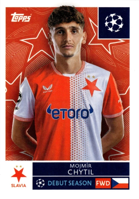 TOPPS CHAMPIONS LEAGUE 2025-26 2026 N.409 Mojmir Chytil SK Slavia ...