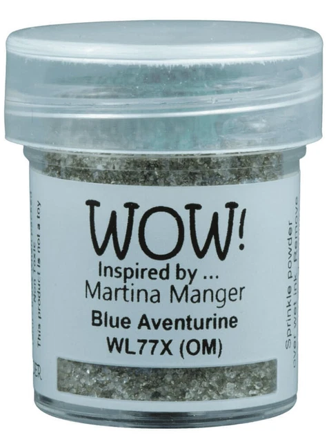 WOW! EMBOSSING POWDER Special Colour 15ml - Blue Aventurine (by Martina ...