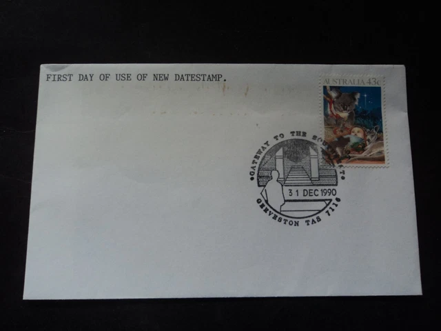 AUSTRALIA ENVELOPE 1990 Gateway to the Southwest Gerveston Tas. $3.00 ...