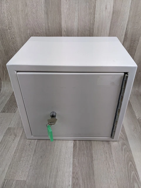 BRISTOL MAID METAL Safe/Lockable Medication Cabinet W33.5 x H30 x D27cm 9.5KG £50.00 - PicClick UK