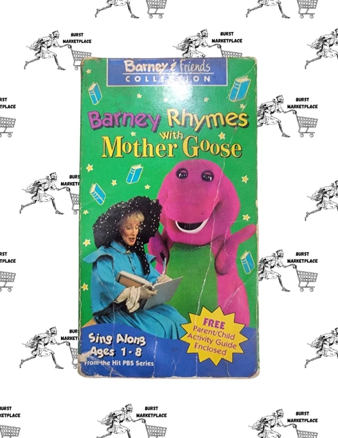 BARNEY - BARNEY Rhymes With Mother Goose (VHS, 1993) $13.82 - PicClick CA