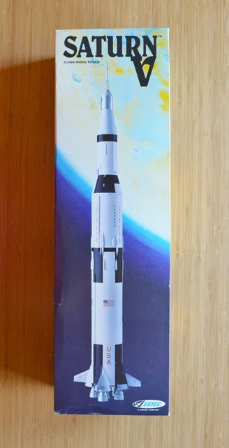 ESTES SATURN V 1:100 scale flying model rocket vintage kit #2001 ...