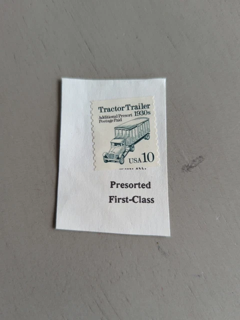 1994 10C TRANSPORTATION Series Tractor Trailer 1930s Stamp $11.00 ...