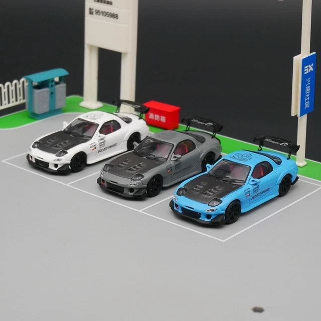 MASTER 1:64 MAZDA RX-7 Diecast Car Model Metal Toy Car £18.58 - PicClick UK