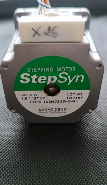 SANYO DENKI, STEPPING Servo Motor, 103H7825-0441, Step-Syn, Warranty £ ...