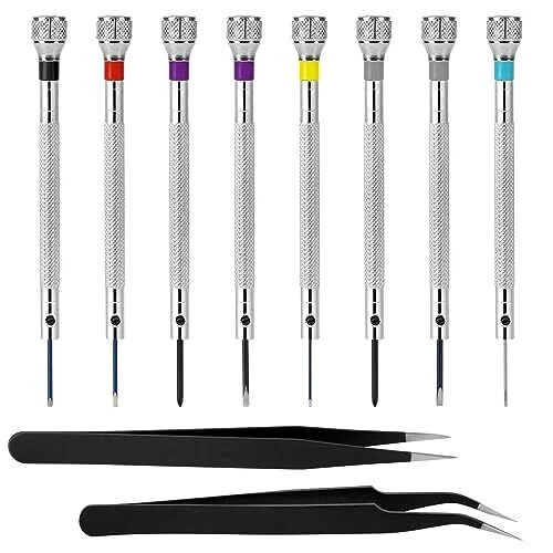 8 PIECES PROFESSIONAL Watch Screwdriver Set Micro Precision Screwdriver ...