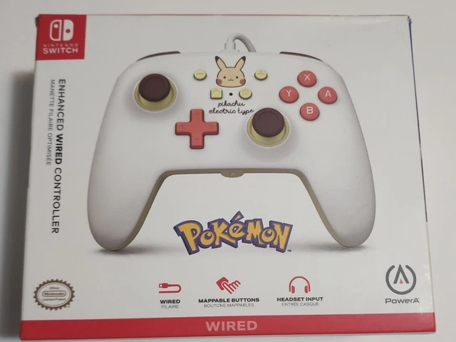 POWERA NINTENDO SWITCH Enhanced Wired Controller Pikachu Pokemon New ...