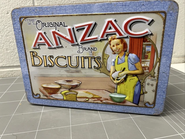 VINTAGE ANZAC TIN Limited Edition Biscuit Ww1 Ww2 Rsl Australia £6.25 ...