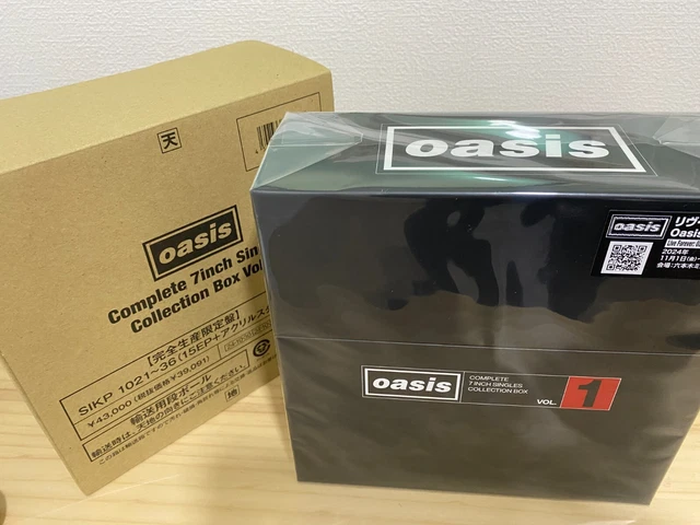 OASIS COMPLETE 7INCH Single Collection BOX Vol. 1 Clear Red Color Vinyl ...