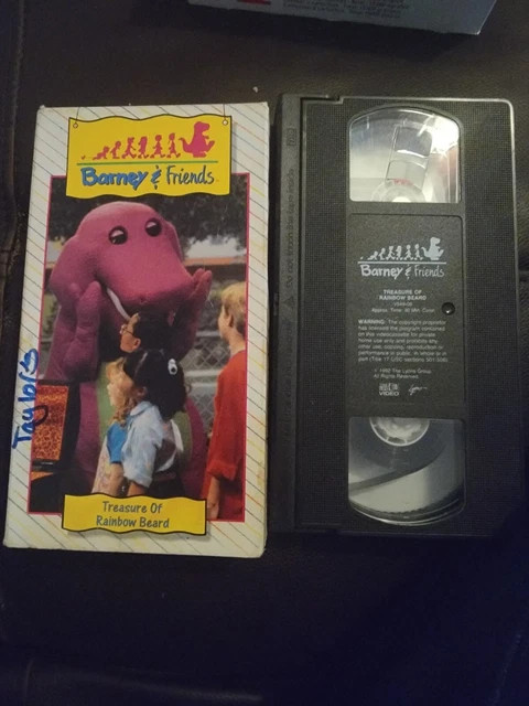 RARA VHS BARNEY and Friends Treasure of Rainbow Beard Time Life ...