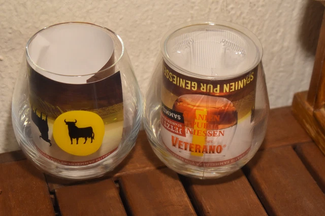 OSBORNE VETERANO RITZENHOFF Glas Flagge Stier Sammel Edition Spanien ...