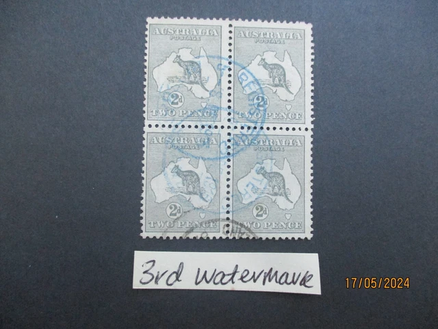 KANGAROO STAMPS: 3RD Watermark, Variety Used - Great Item, Must Have ...
