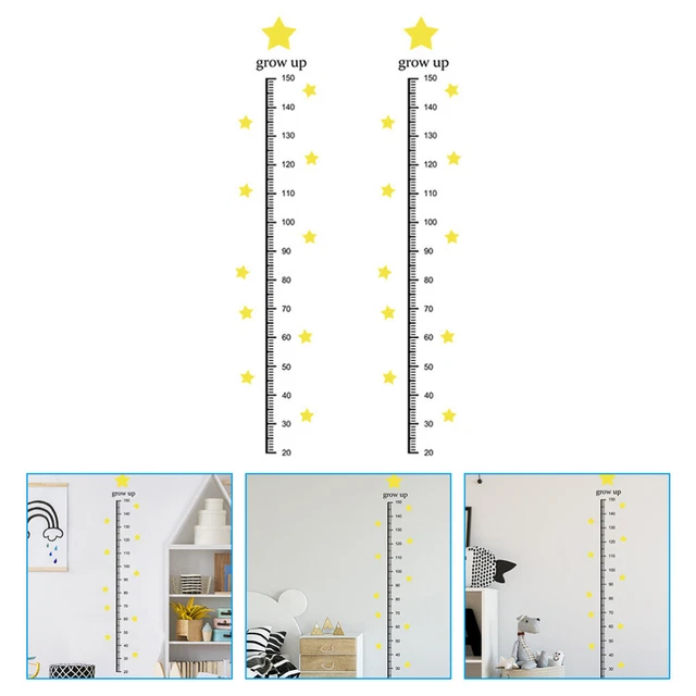 2 SHEETS HEIGHT Check for Kids Animals Fashion Stickers Measurement ...