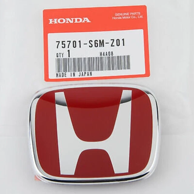 HONDA INTEGRA GENUINE ACURA 05-06 RSX DC5 Type-R Rear Red Back H Emblem ...