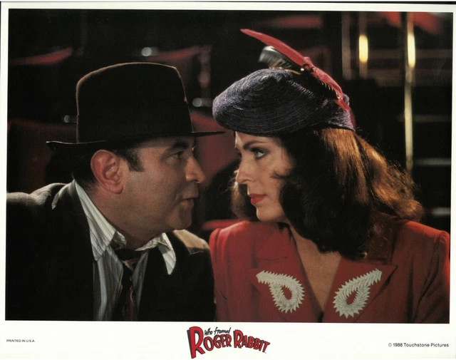 WHO FRAMED ROGER Rabbit Lobby Card: Eddie Valiant & Dolores Art Print ...