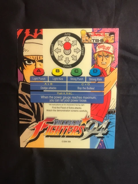 MINI MARQUEE THE King Of Fighters 94 Neo Geo Mvs Snk Arcade No Console ...