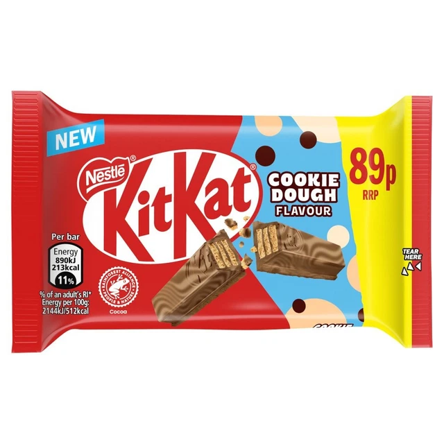NEW FULL BOX 24 x KitKat Cookie Dough 4 Finger Chocolate Bars 41.5g £20 ...