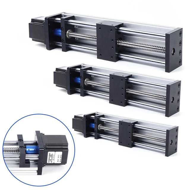 LINEAR GUIDE RAIL Motion Slide Table Actuator Ball Screw 23nema Stepper Motor EUR 87,04 ...