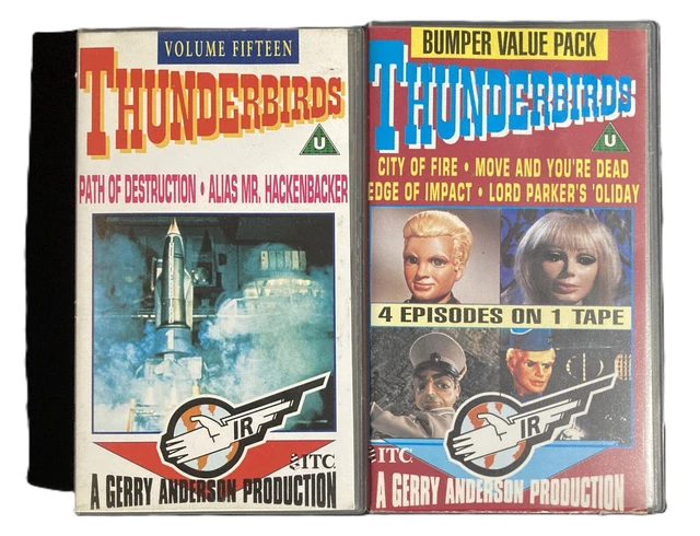 THUNDERBIRDS VHS VIDEOS x2 - Volume Fifteen & Bumper Value Pack Gerry Anderson £4.49 - PicClick UK