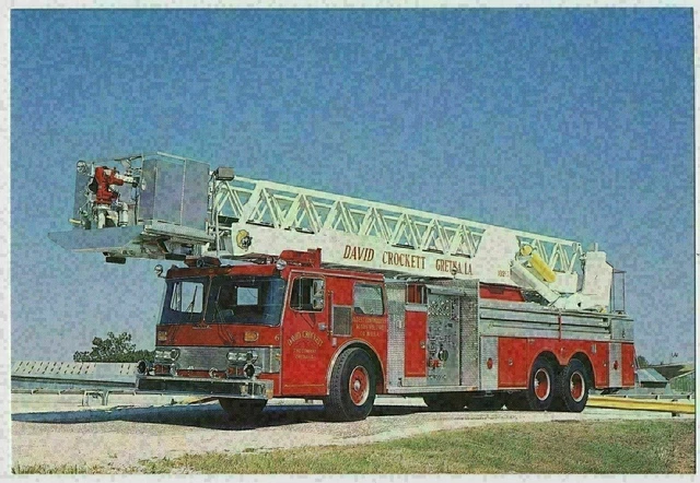 AERIALCAT TRUCK, DAVID Crockett Steam Fire Company No. 1, Gretna ...