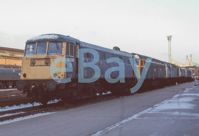 35MM RAILWAY SLIDE of Class 85 85033 @ Crewe Works Copyright to Buyer £ ...