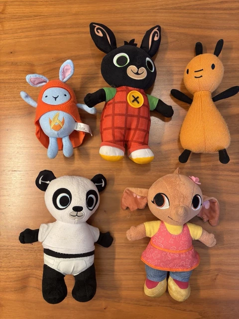 CBEEBIES BING SOFT Toys Talking Bing, Flop, Sula, Pando And Hoppity ...