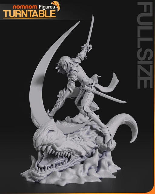 CHA HAE-IN 3D Printed Figure, Solo Leveling S-Rank Hunter, Unpainted ...