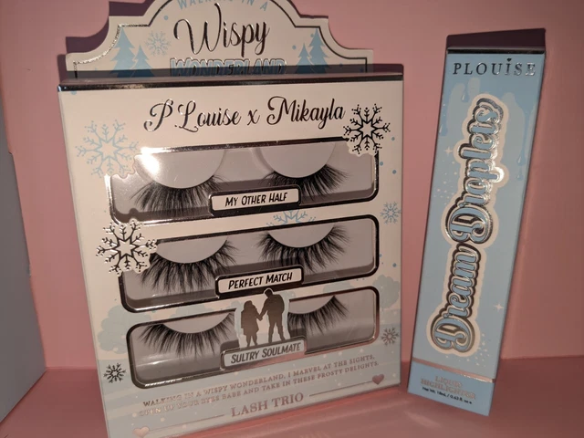PLOUISE X MIKAYLA Collab Duo...Lashes, Liquid Highlighter..Set 1 EUR 13 ...