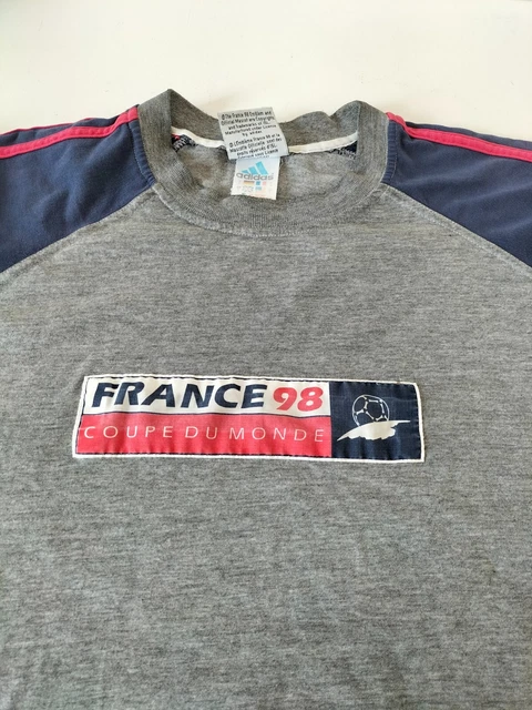 TEE-SHIRT ADIDAS FRANCE 98 Coupe du Monde (taille L) EUR 19,51 ...