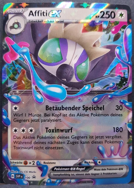 AFFITI EX SVP100 Gewalten Der Zeit Promo Pokémon Pokemon Karte Deutsch ...