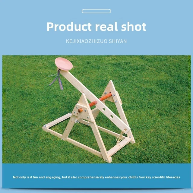 OUTDOOR LARGE CATAPULT Science Experiment Kit For Student Diy Autumn ...
