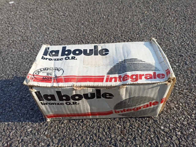 2 BOULES DE pétanque lyonnaises la boule intégrale bronze O.R. diam 94 ...