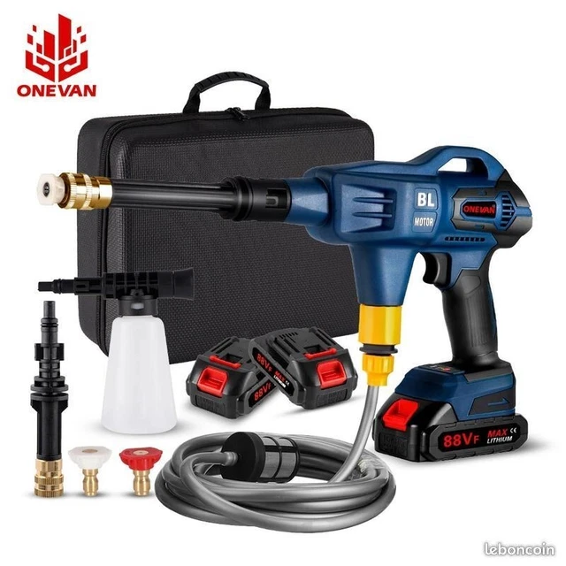 NETTOYEUR HAUTE PRESSION type karcher pistolet de lavage sans fil + 2 Batteries EUR 124,00 ...