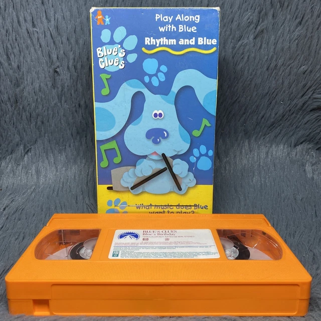 BLUE'S CLUES RHYTHM and Blue VHS Tape 1999 Nick Jr Nickelodeon Cartoon ...