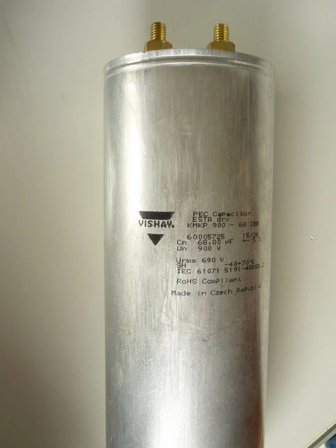 VISHAY PEC ESTA KMKP 900-68 IBR 900VDC 68uF MKP Capacitor Kondensator ...