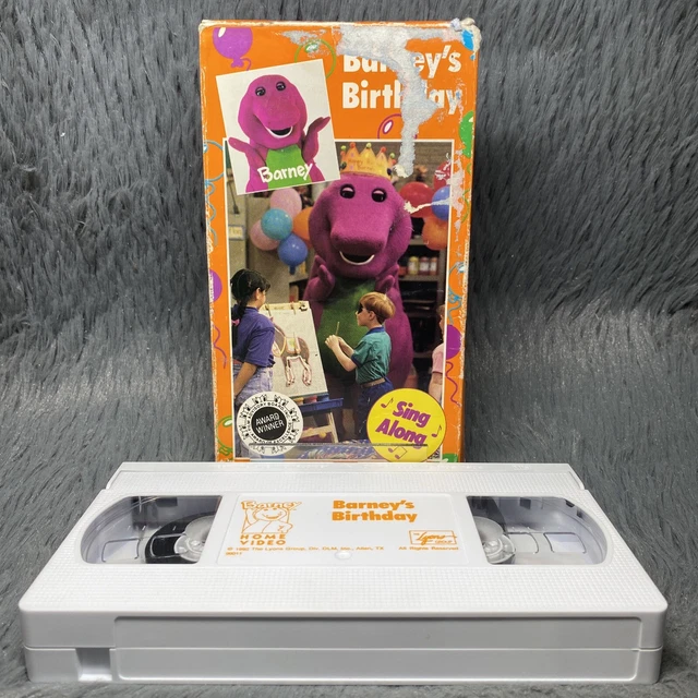 BARNEY - BARNEYS Birthday VHS 1992 The Lyons Group Tape Classic Kids ...