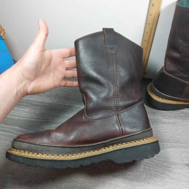 GEORGIA BOOT MEN'S Giant Pull On Work Boots Brown Size USA 11 W, EU 44. ...