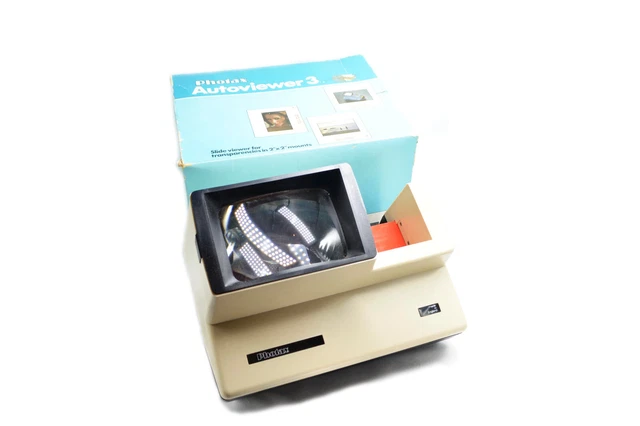 PHOTAX AUTOVIEWER 3 Slide Viewer for Transparencies With 2"x2" Mounts £ ...