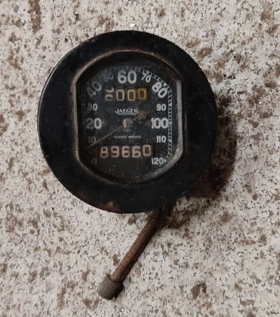 COMPTEUR JAEGER fond noir voiture de collection EUR 50,00 - PicClick FR