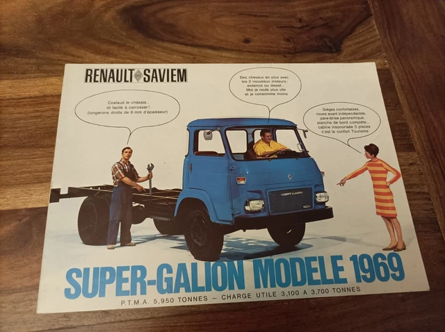 PROSPECTUS / BROCHURE RENAULT SAVIEM Super Galion 1969 en français EUR ...